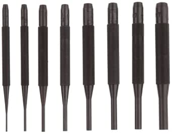 Brown & Sharpe 599-767 8 Piece Hardened Steel Drive Pin Punch 8-Piece ...