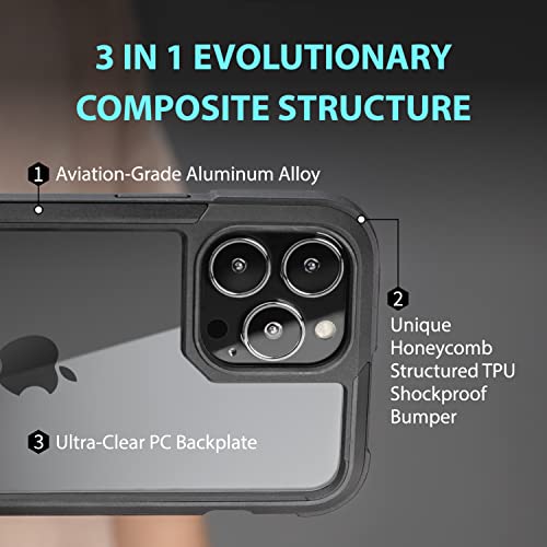 SWITCHEASY iPhone 13 Pro Max Case with Strap - Odyssey, 6.7" Aircraft-Grade Aluminum Crossbody ...