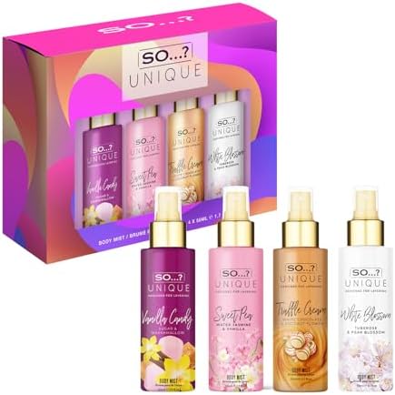 So…? Unique Mini Mist Womens Gift Set with Vanilla Candy, Sweet Pea ...