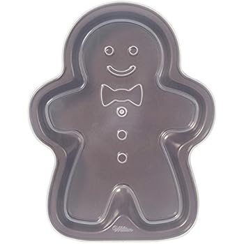 Amazon.com: Wilton 2105-059 Nonstick Giant Gingerbread Boy Cookie Pan ...