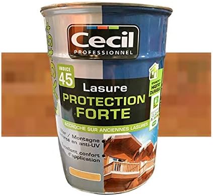 CECIL LX545+ Lasure Protection Forte Chêne - 5 L: Amazon.fr: Bricolage