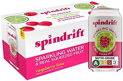 Spindrift Raspberry Lime Sparkling Water, 12 Fl. Oz. Cans (Pack of 8) | Pricepulse