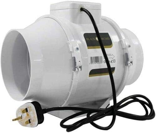 BLACK ORCHID Universal Kit in Line Grow Room Tent Extractor Fan, Carbon ...