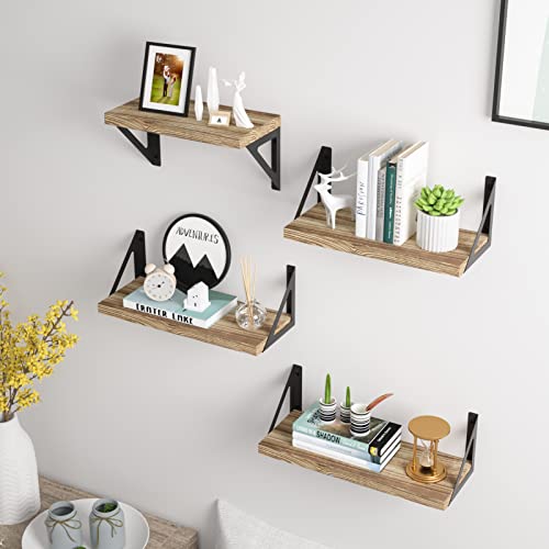 DECOSIS Floating Shelves Wall Mounted 4Pack, Shelves for Wall Decor ...