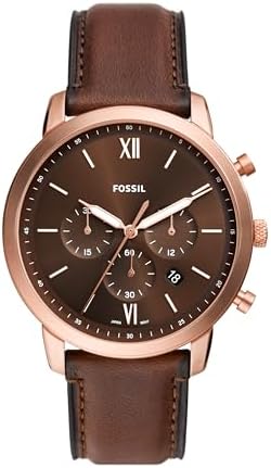 Fossil Men's Neutra Quartz Stainless Steel Chronograph Watch, Color ...