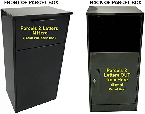 REAR OPENING Home Delivery Letter & Parcel Mail Box - Fitted in to a ...