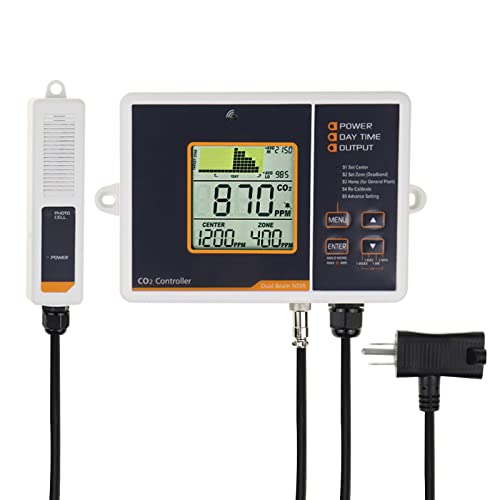 CO2 Controller Carbon Dioxide Controller with Auto Day and Night&Relay ...