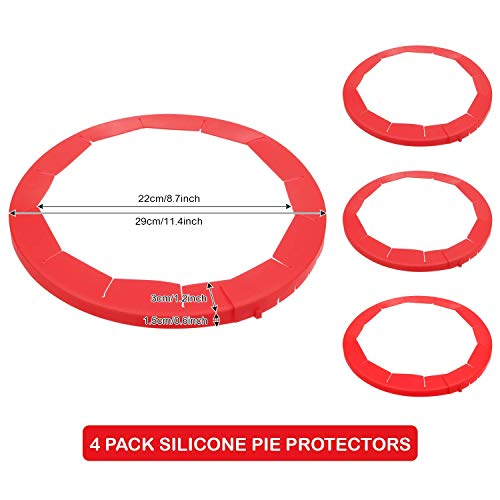 Adjustable Pie Crust Shield Silicone Pie Protectors Adjustable Bake ...