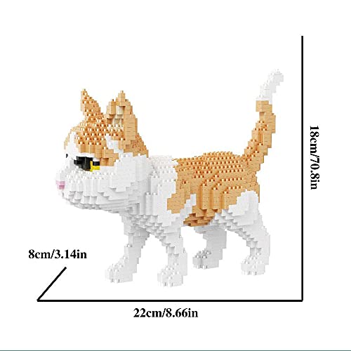 ISeeSee Mini Cat Building Blocks Pet Building Toy Bricks Micro Mini ...