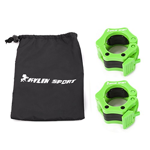 KYLIN SPORT Pair of 2″ inch ABS Locking Collars Clamp Hook Grip w ...
