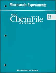 Amazon.com: Holt Modern Chemistry: Workbook, Student Edition Microscale ...