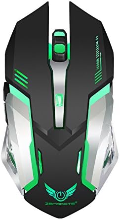 ZERODATE X70 Wireless Gaming Mouse, 2.4GHZ Rechargeable Wireless ...