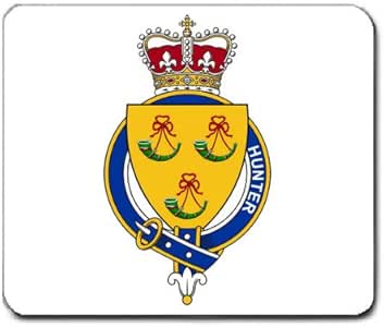Amazon.com : Hunter Scotland Family Crest Coat of Arms Mouse Pad ...