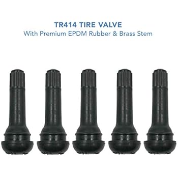 Amazon.com: CK Auto TR414 Rubber Snap-in Tire Valve Stem (5pcs/Bag ...