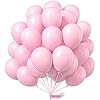 PartyWoo Pink Balloons, 100 pcs 10 Inch Pastel Pink Balloons, Latex ...