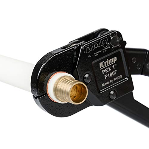 IWISS PEX Pipe Crimping Tool, Used for 1-inch Copper Pex Crimps Rings ...