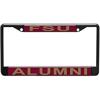 Amazon.com: FSU Florida State ALUMNI Chrome License Plate Frame: Automotive
