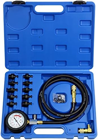JoyFans Oil Pressure Tester Tool, 0-140PSI Oil Pressure Gauge Kit for ...