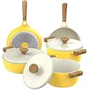Amazon.com: Vremi 8 Piece Ceramic Nonstick Cookware Set - Induction ...