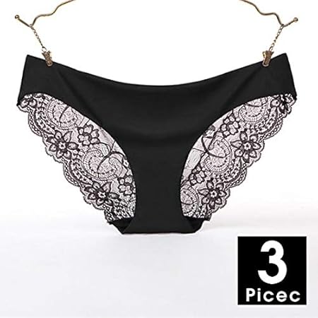 HWOEMX 3 Stück/Los Damen Höschen Set Spitze Slips EIS Seide Nahtlose ...