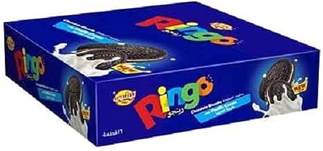 Teashop Ringo Chocolate Biscuits with Vanilla Cream, 16 x 38 g price in ...