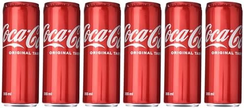 Coca Cola Regular Carbonated Soft Drink, Cans, 6 x 355 ml, Red price in ...