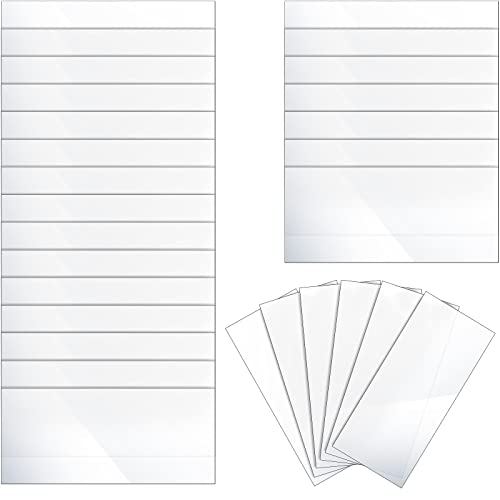 500 Pcs Clear Plastic Tags for Protecting Shelf Label, Price Tag Sign ...