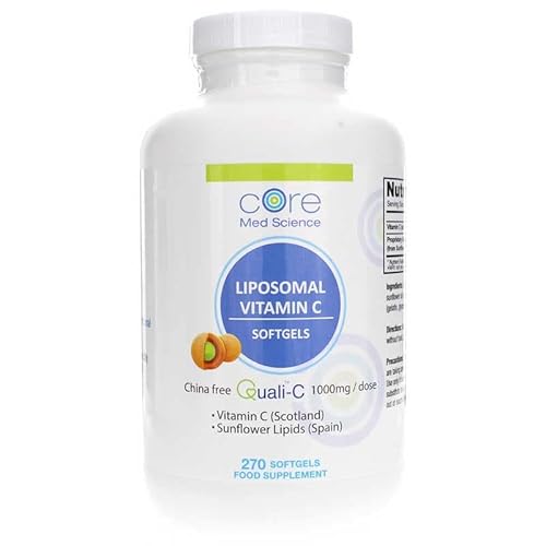 Liposomal Vitamin C 1000mg by Core Med Science, 270 Softgels - Non-GMO ...