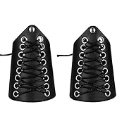 Amazon.com: GelConnie Leather Gauntlet Wristband Medieval Bracers ...
