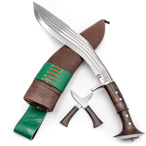 Fwosi Kukri Blade - 16-Inch 5 Fuller Heavy Duty Fixed Blade Knife ...