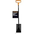 Amazon.com : Fiskars Steel D-Handle Flat Square Garden Spade, Gardening ...