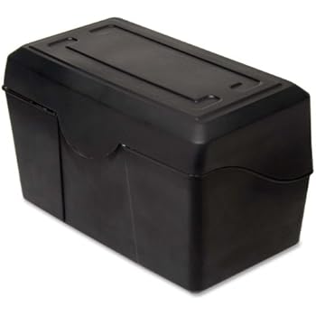 Amazon.com : Snap-N-Store 4x6 Index Card Box, Black, SNS01577 : Storage ...