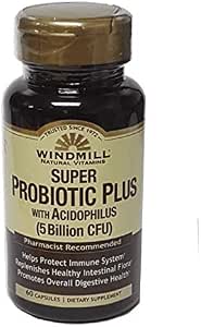 Amazon.com: Windmill Natural Vitamins Super Probiotic Plus with ...