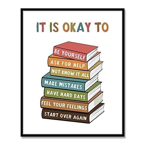 Amazon.com: It Is Okay To Feel, Boho Classroom Decor, My Feelings ...