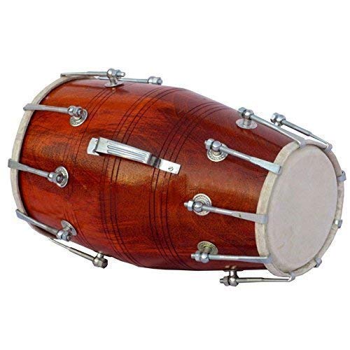 Salablez Handmade Wood Dholak Indian Musical Instrument: Amazon.in ...