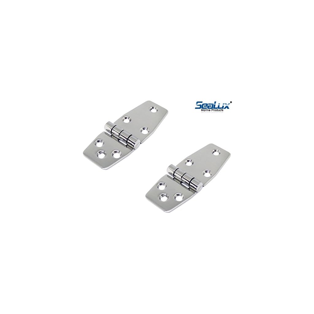 SeaLux Marine Surface Mount SS Large Leave Hatch Door Hinge 3-3/4" x 1 ...