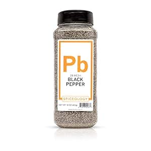 Amazon.com : 28 Mesh Black Pepper Ground - Spiceology Table Grind Black ...