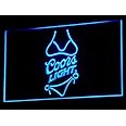 Amazon.com: Coors Light Beer Bikini Bar Pub LED Neon Sign Man Cave A119 ...