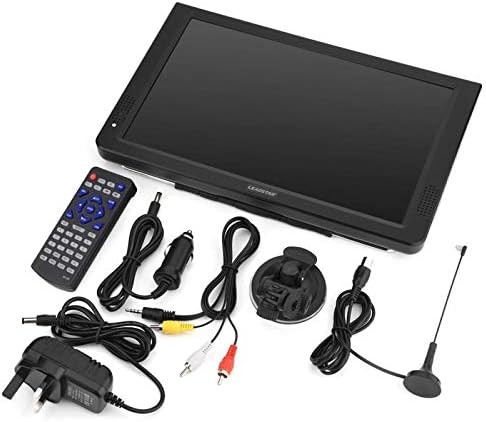 12 Inch Digital TV DVB-T/T2 1080p Portable Television with Rechargeable ...