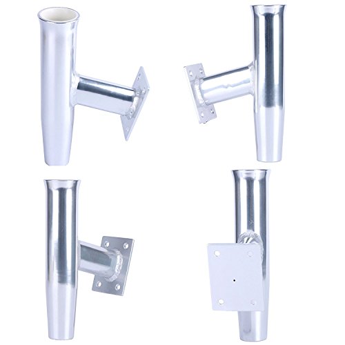 Amarine Wall Mounted Aluminum Tournament Style Single Rod Holder ...