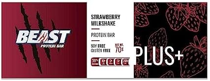 Beast Strawberry Milkshake Protein Bar 70Grams price in Egypt | Amazon ...