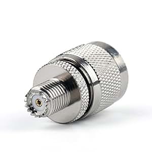 Amazon.com: DHT Electronics RF coaxial coax adapter UHF male PL259 PL-259 to mini UHF female ...