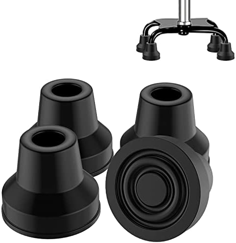 سعر 4 قطع من طرف عصا العجاز الرباعية، طرف عصا مطاطي غير قابلة للانزلاق من سوبري جير، مقبض شديد ...