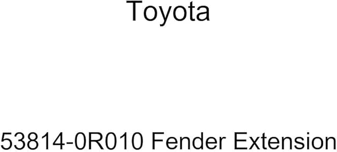 Genuine Toyota 53814-0R010 Fender Extension, Body - Amazon Canada