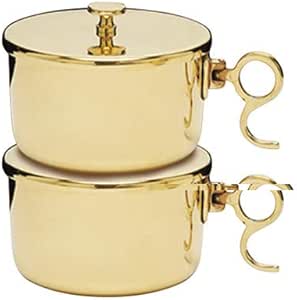 Amazon.com: 150 Host Brass Stacking Ciborium with Lid: Cookware Lids ...