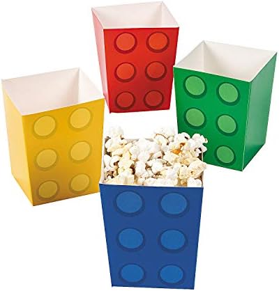 Fun Express Block Party Popcorn Boxes (24pc) for Birthday - Party ...