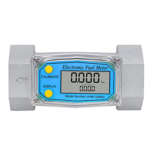 CGOLDENWALL 1.5 Inch Turbine Flow Meter LCD Digital Display Flowmeter ...
