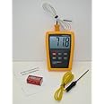 K-type Scientific Digital Thermometer DM6801 with Stainless Steel ...