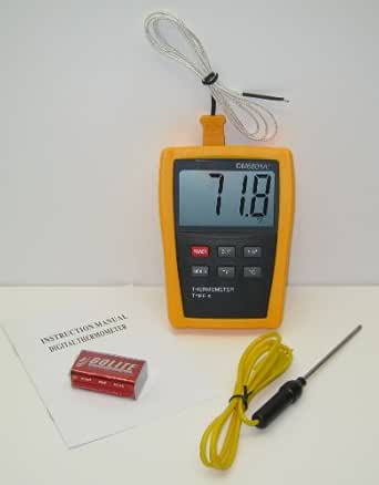K-type Scientific Digital Thermometer DM6801 with Stainless Steel ...