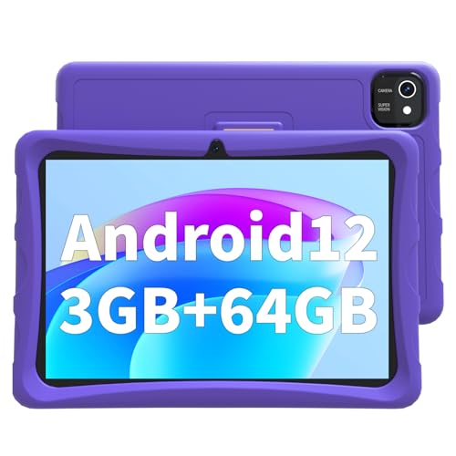 Android 12 Tablet, 10 inch Tablet for Kids with Case, 3GB RAM 64GB ROM ...